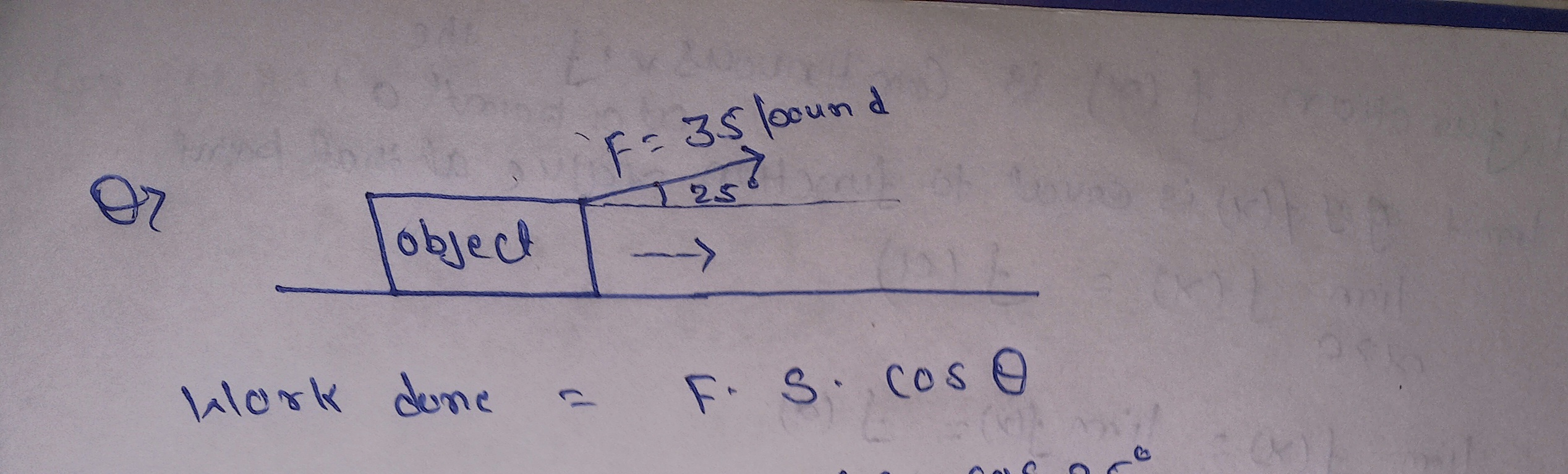 Answered: An object is pulled along the ground by exerting a force of ...